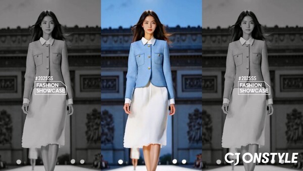 CJ온스타일, 2025 S/S AI 패션 쇼케이스··· “파리, 뉴욕 가상 런웨이 쇼”